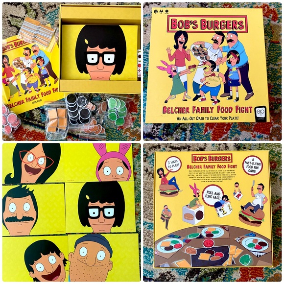 Other | New Bobs Burgers Belcher Family Food Fight Board Game By The Op ...